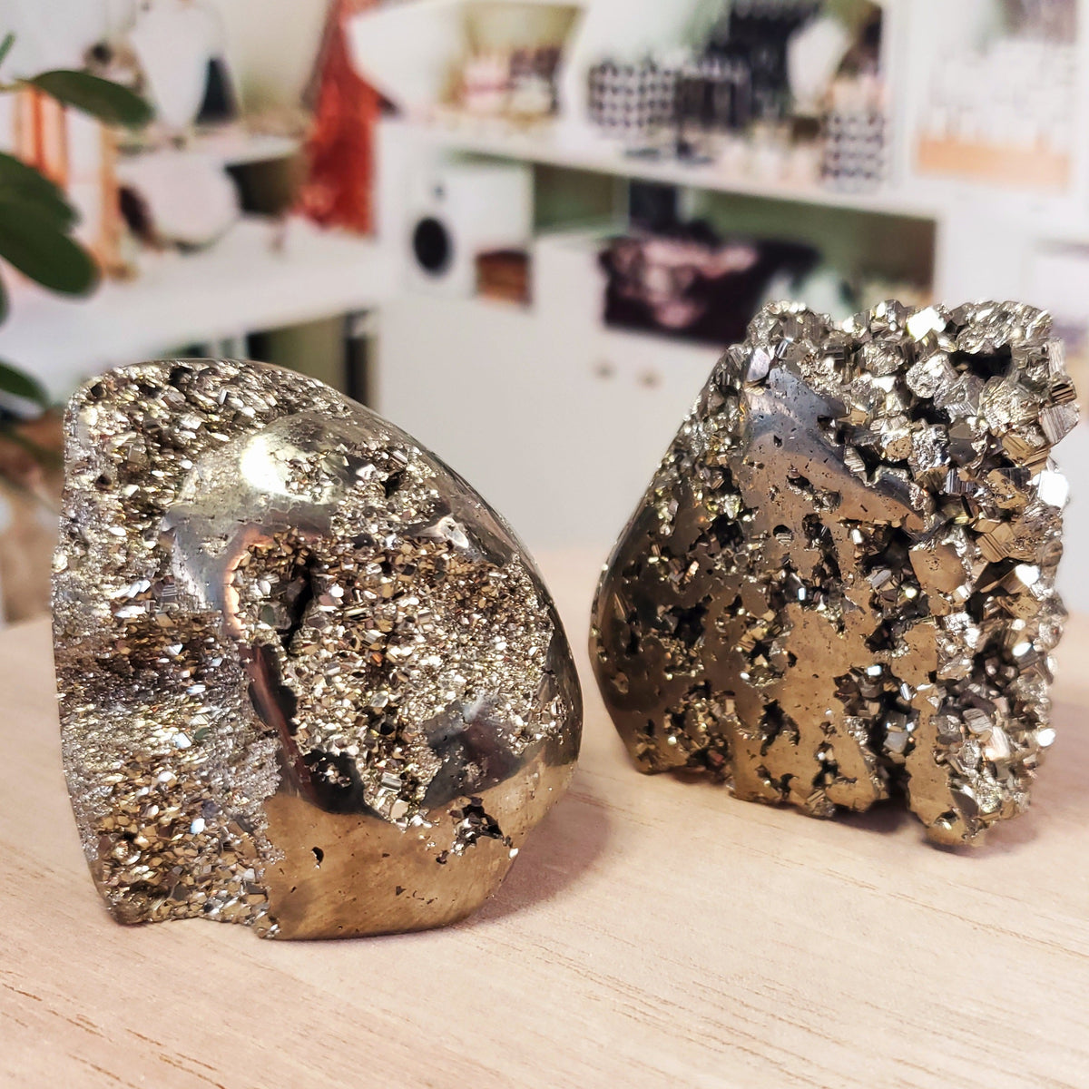 Specimen Gold Pyrite Crystal Cathedral – Mineral and Matter