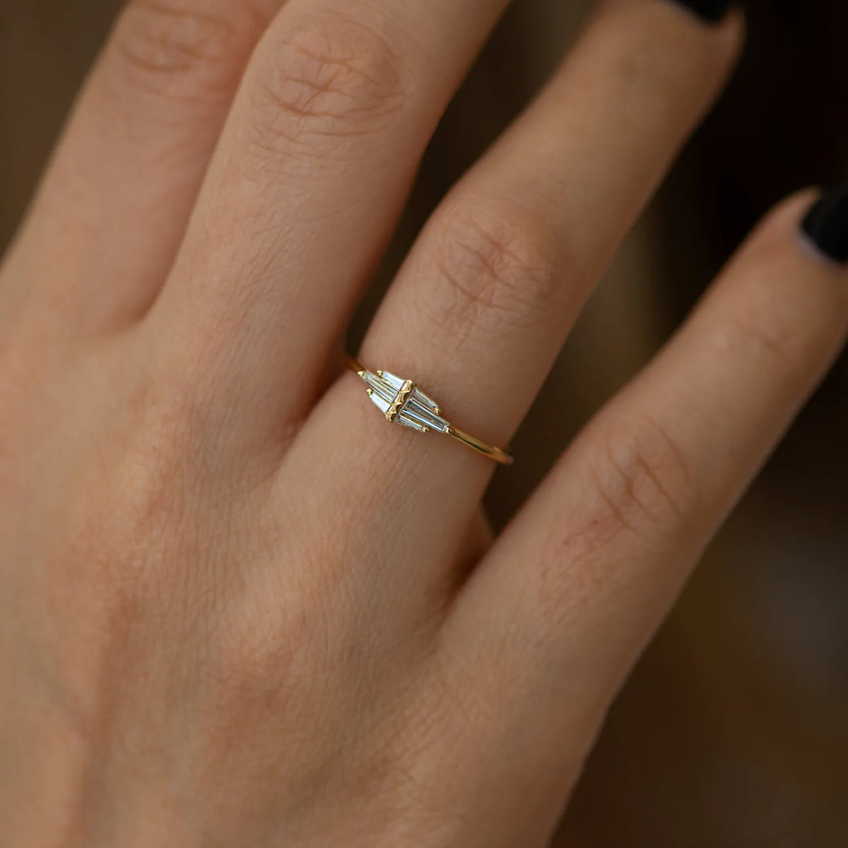 Artemer Tapered Baguette Diamond Cluster Ring – Mineral and Matter